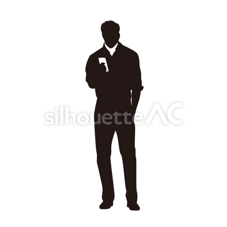 A man watching a smartphone 181218 - Free Download - silhouetteAC