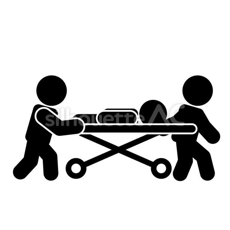 People carried on stretchers 180742 - Free Download - silhouetteAC
